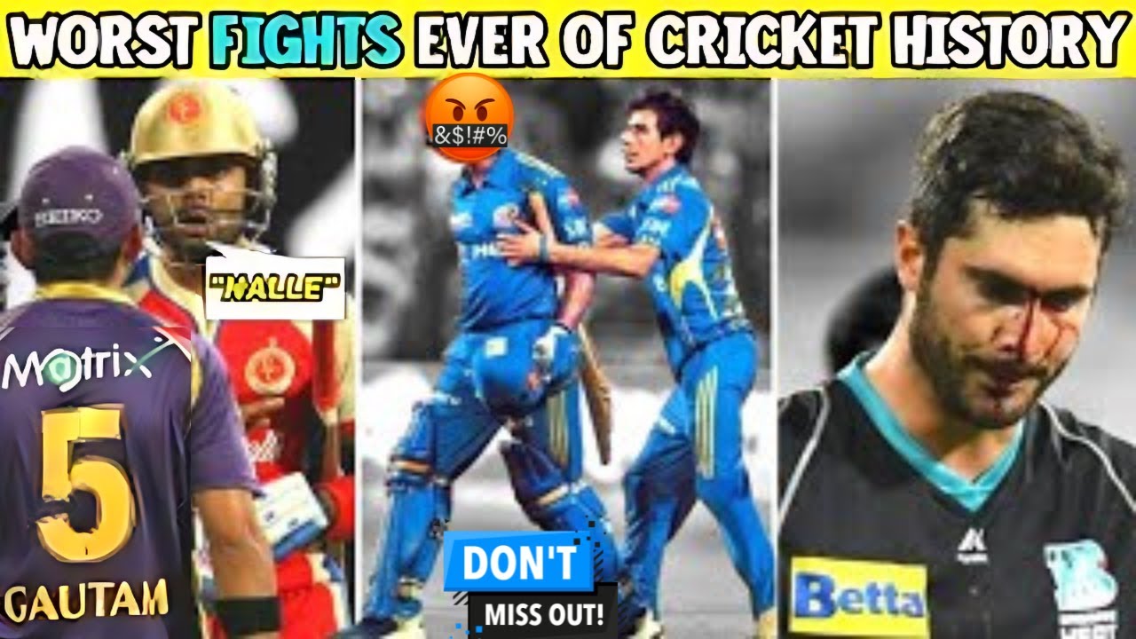 Top 5 IPL Fights : Tensions and Temper on the Cricket Field! 🏏💥 - YouTube