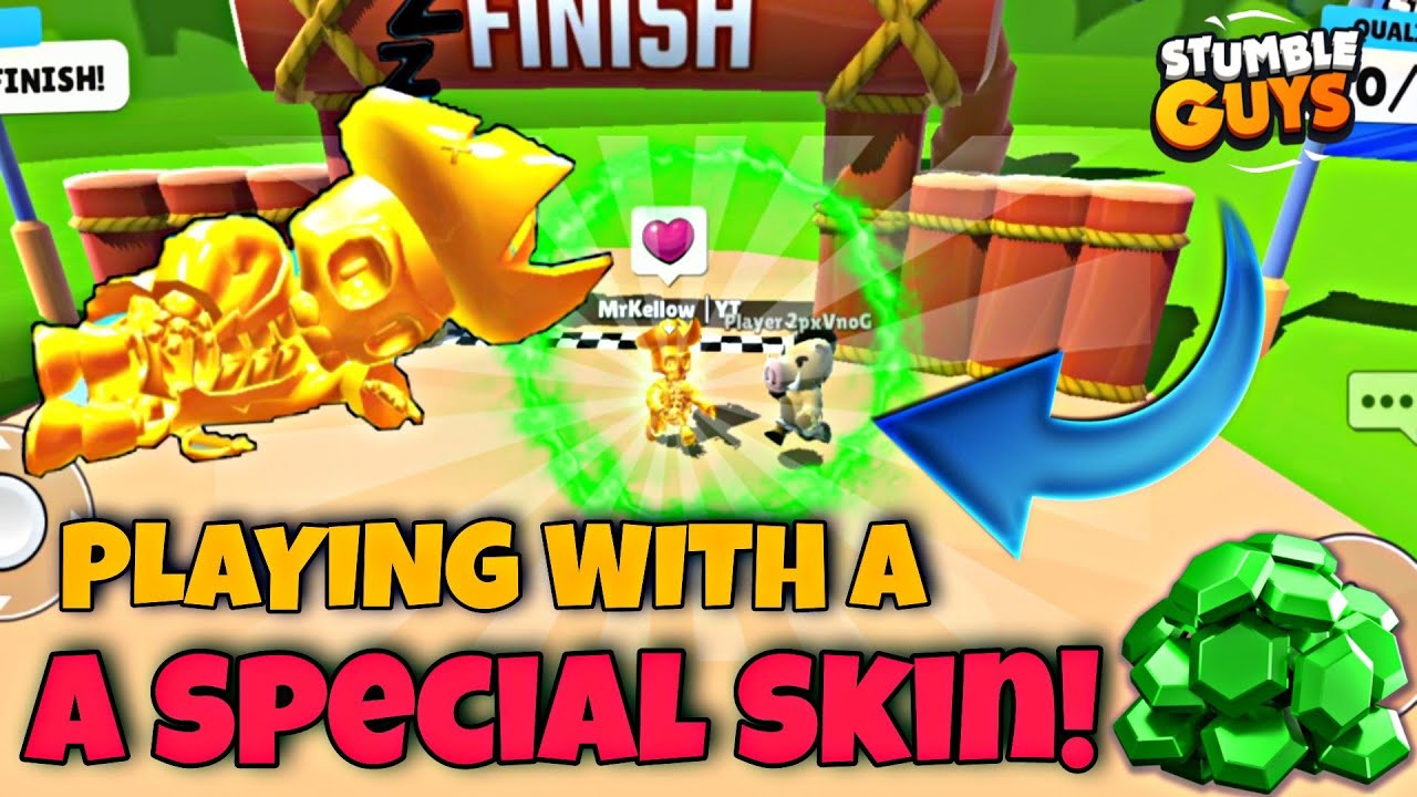 PLAYING WITH A SPECIAL SKIN! BETA 0.31v Stumble Guys - YouTube