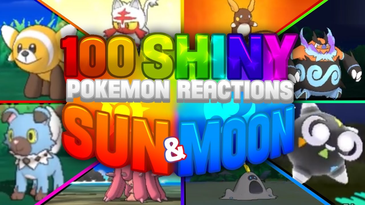 100 EPIC SHINY POKEMON REACTIONS! Pokemon Sun and Moon Shiny Montage ...