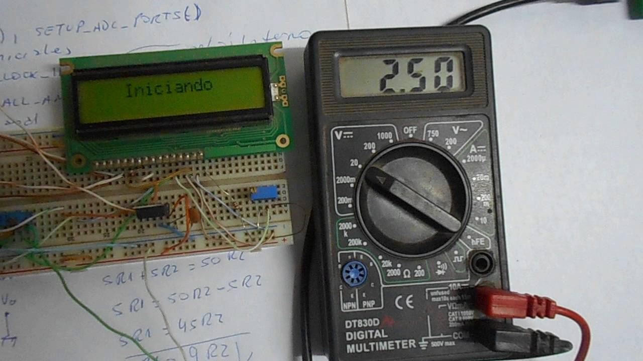 VOLTIMETRO DIGITAL CON PIC 16F88 EN CCS COMPILER - YouTube