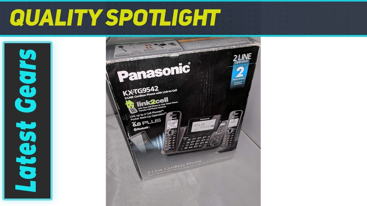 Panasonic KX-TG9542 - Advanced Cordless Phone with Bluetooth - Best ...