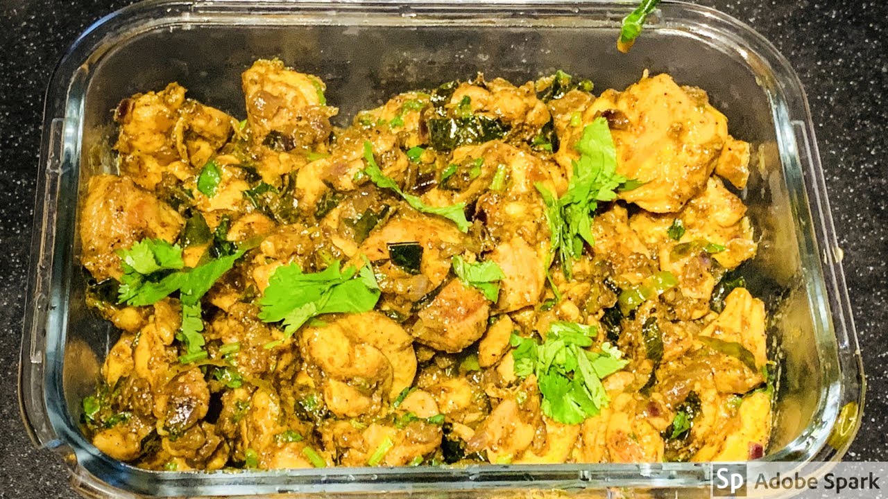 Pepper Chicken Fry | Chicken Milagu Varuval | Simple Pepper Chicken Fry ...