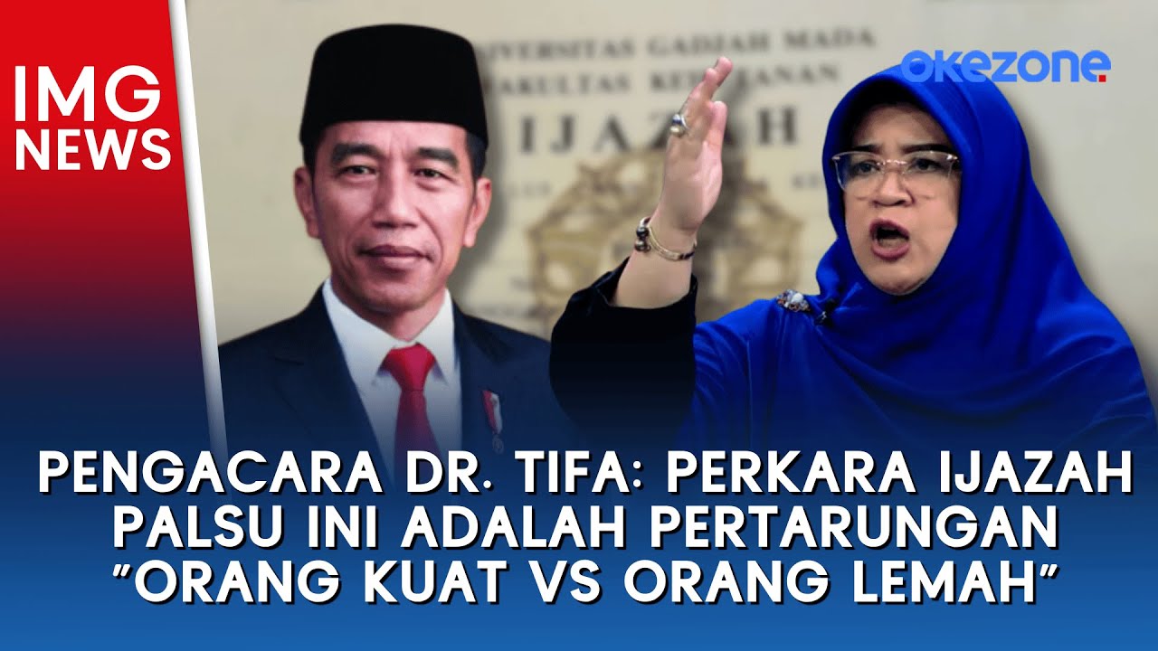 Pengacara dr. Tifa Sebut Perkara Ijazah Palsu Ini Adalah Pertarungan ...