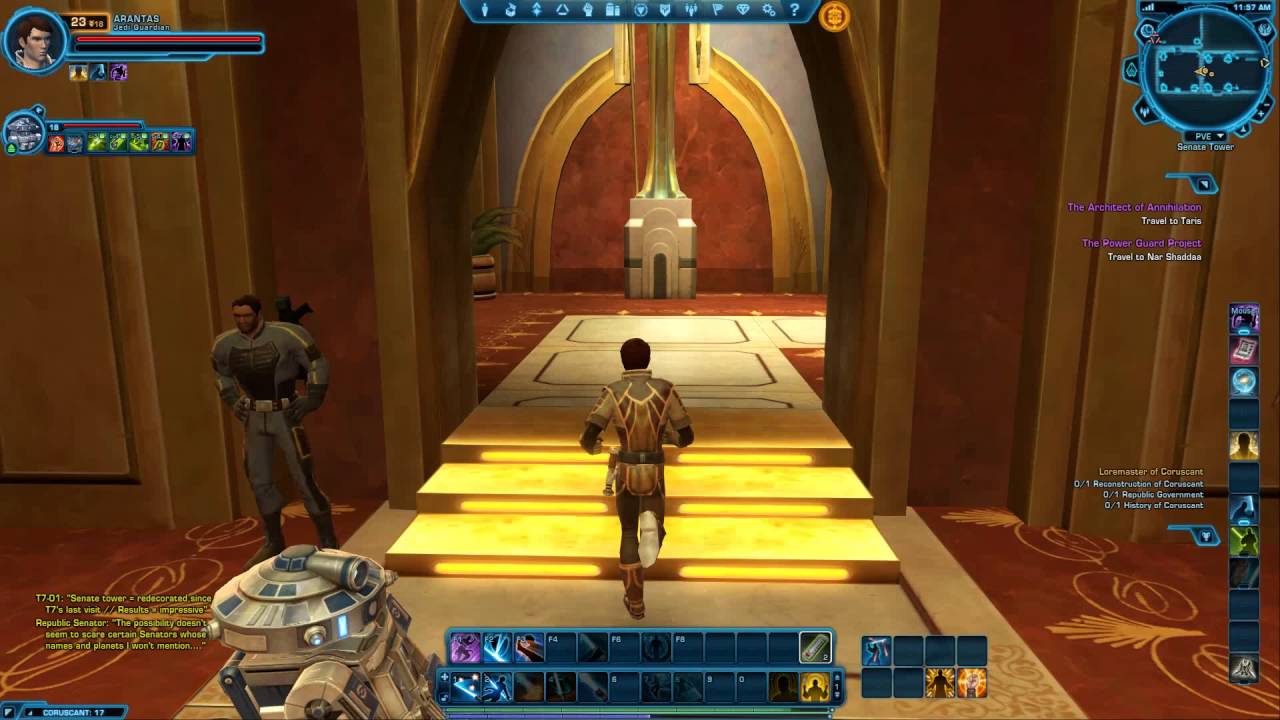 Star Wars The Old Republic: Loremaster [Coruscant] - YouTube