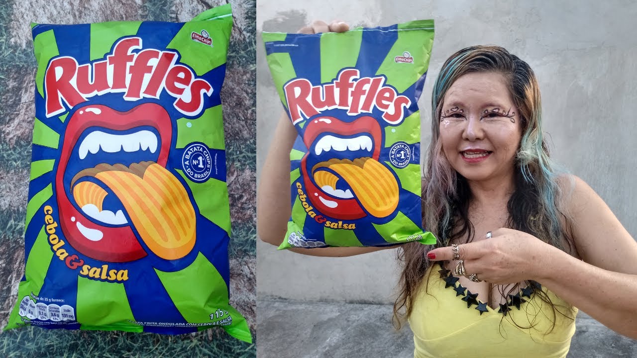 RUFFLES, BATATA FRITA ONDULADA CEBOLA E SALSA ELMA CHIPS - YouTube