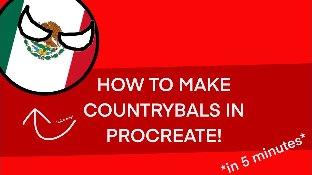How to make COUNTRYBALLS in PROCREATE (EASY) - YouTube
