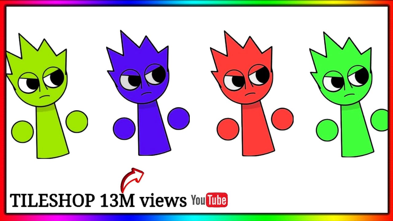 TILESHOP 🔝 SPRUNKI ORENGE 🆚 SPRUNKI BLUE 🆚 SPRUNKI RED 🆚 SPRUNKI GREEN ...