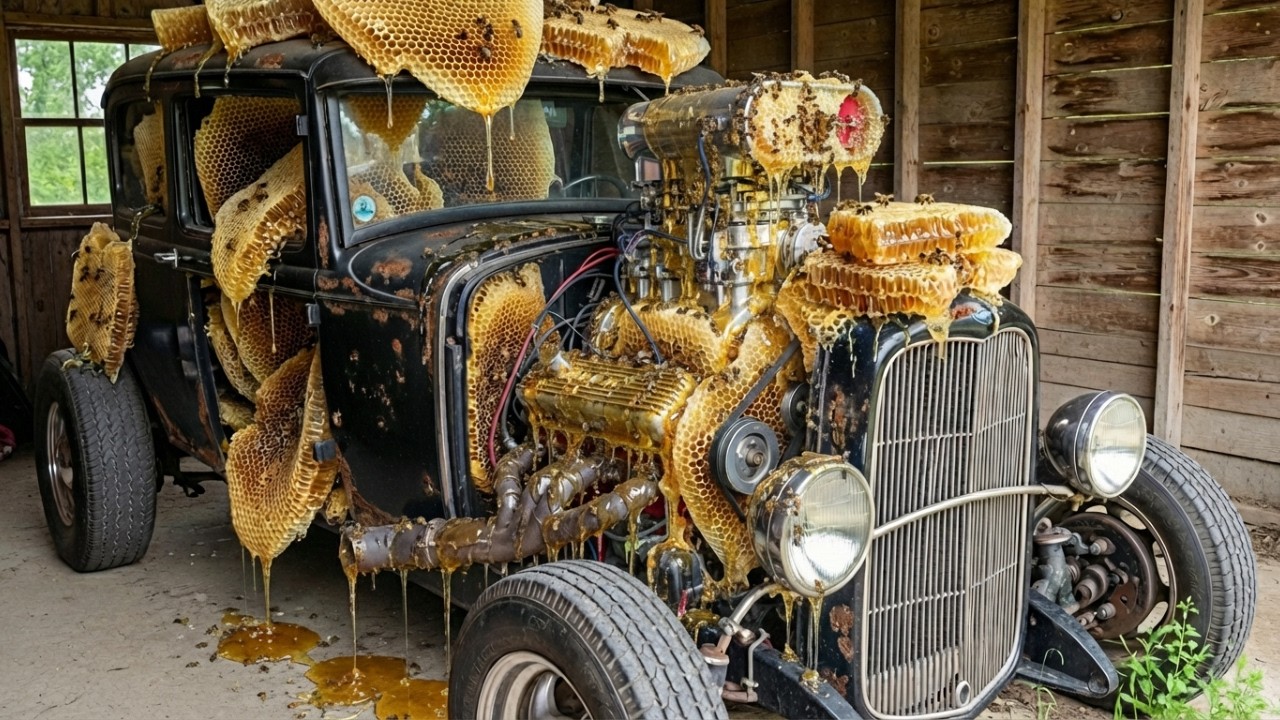 1930 Ford Model A Abandoned and Completely Overrun by Bees for 30 Years ...