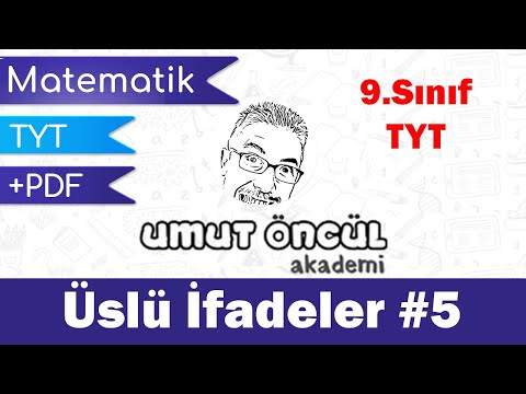 Matematik | TYT | Üslü İfadeler ve Denklemler #5 | +PDF