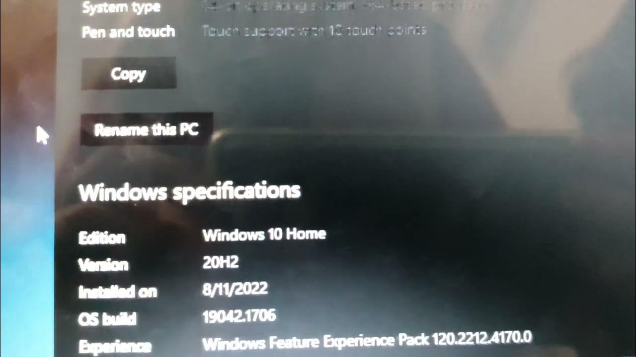 My computer specs - YouTube