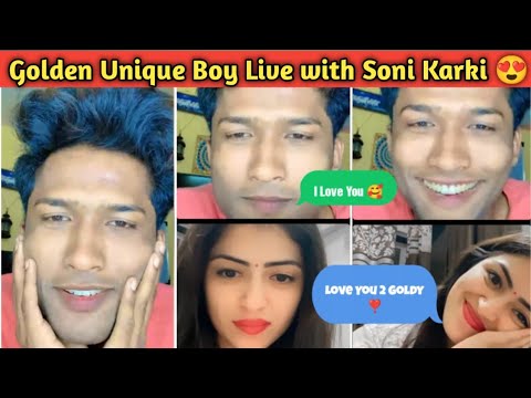 Golden Unique Boy New Live Video 🥰 | Golden Unique Boy Live with Soni ...