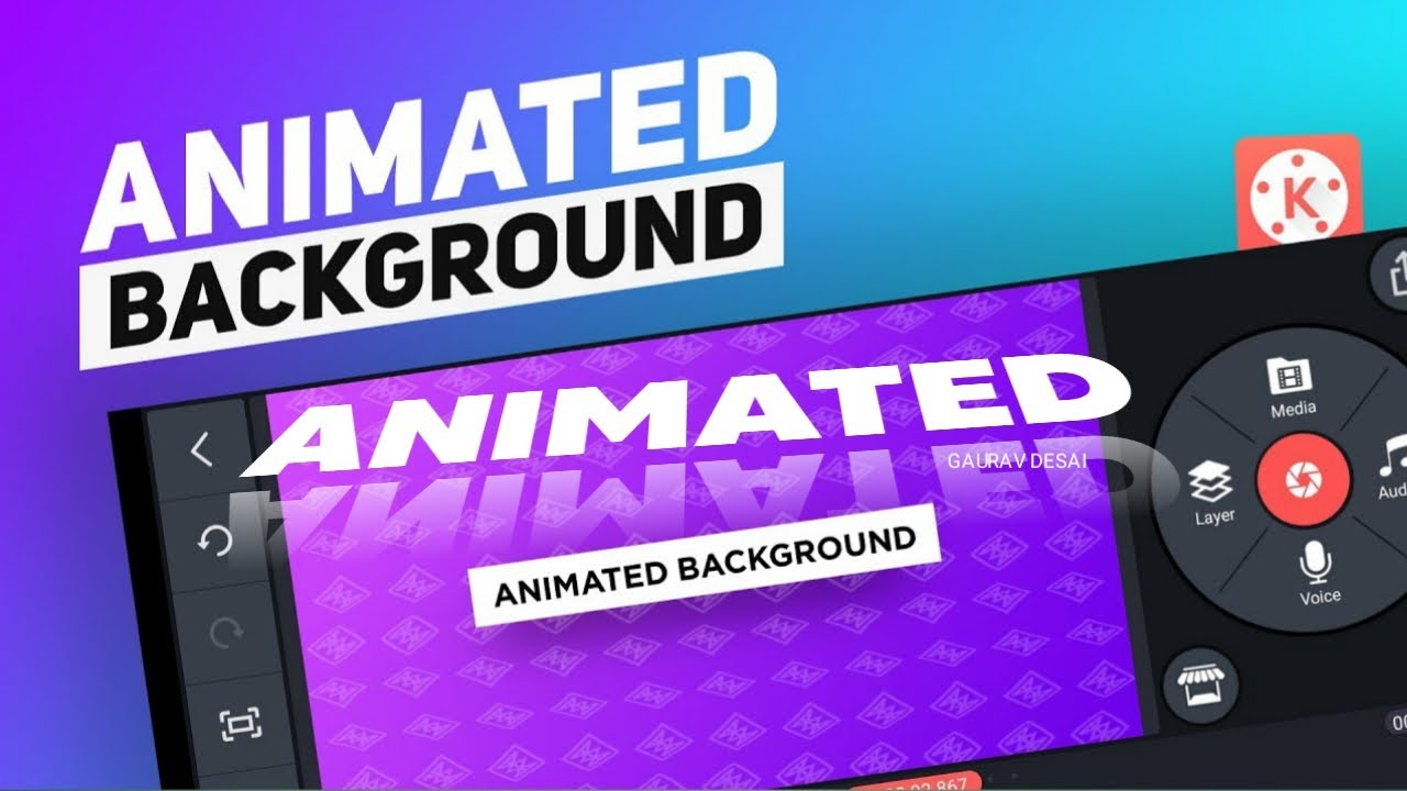 how to make animated background in kinemaster | animated background in ...