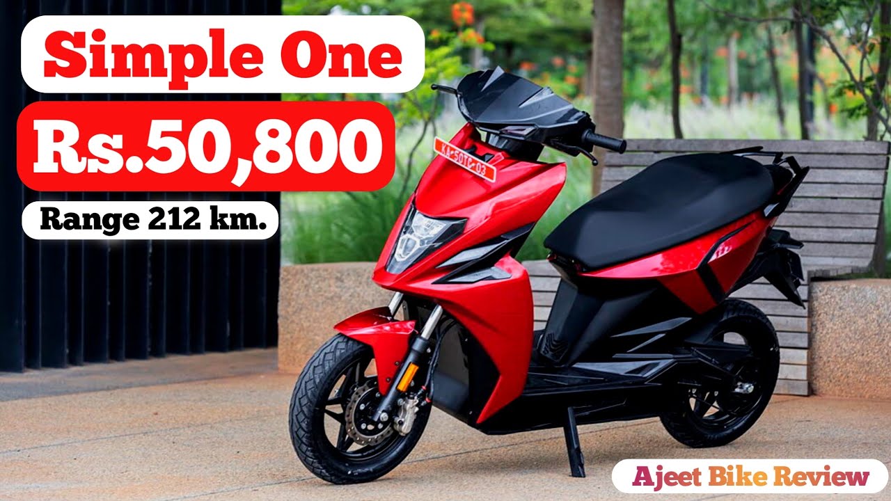 Simple One Price Rs.50,800 |*| Simple One Range 212 km. |*| Simple One ...