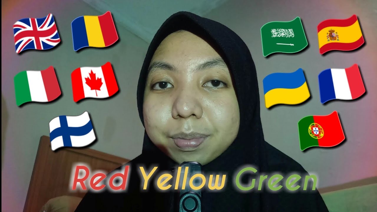 ASMR Whispering "RED, YELLOW, GREEN" in 10 Different Languages - YouTube