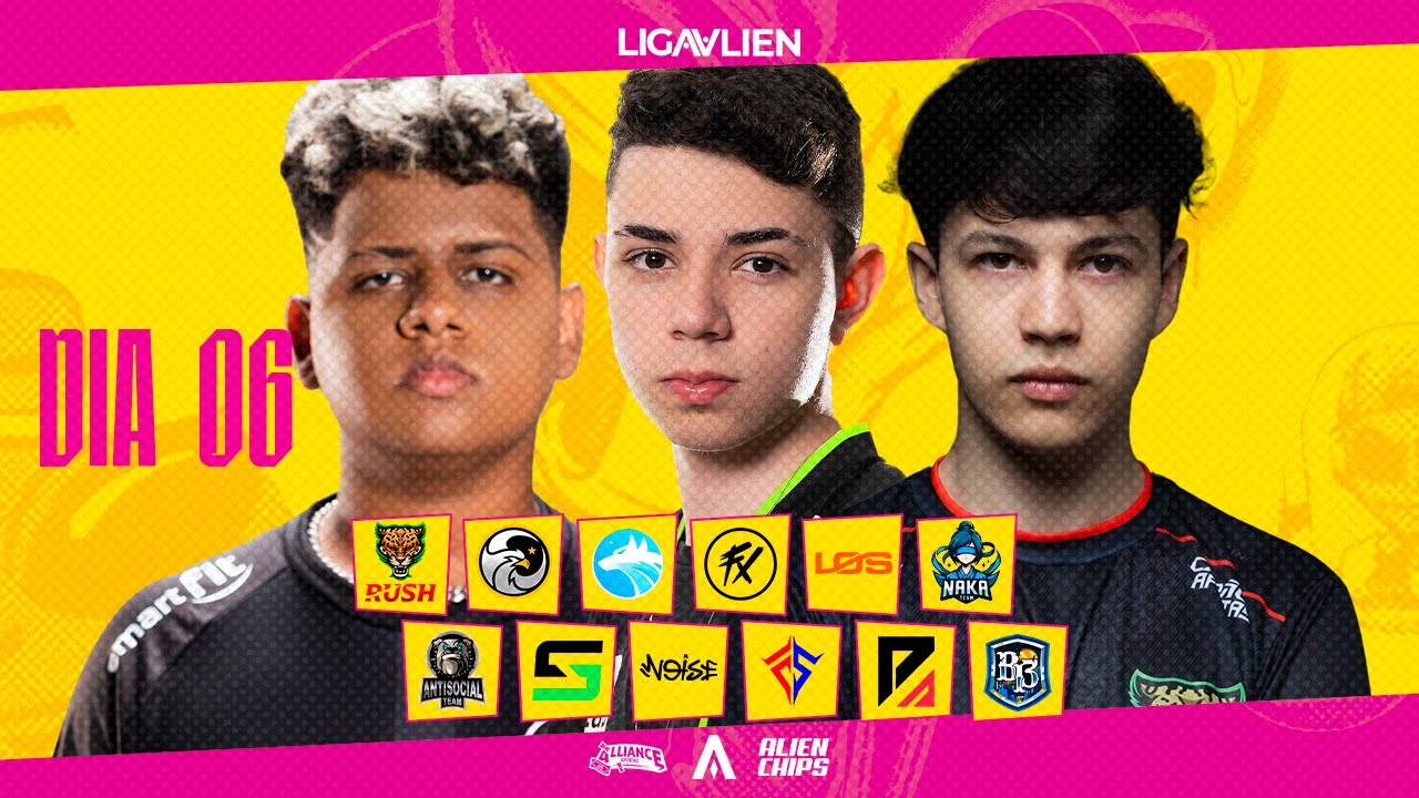 LIGA ALIEN SEASON 1 🩷 DIA 6 - BXC 🩷 FLUXO, DOLLARS, NOISE, FAZ O P ...