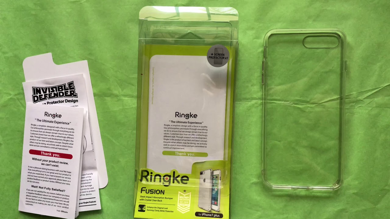 BEST CASE FOR IPHONE 8 PLUS UNDER 1000 : Ringke clear case - YouTube