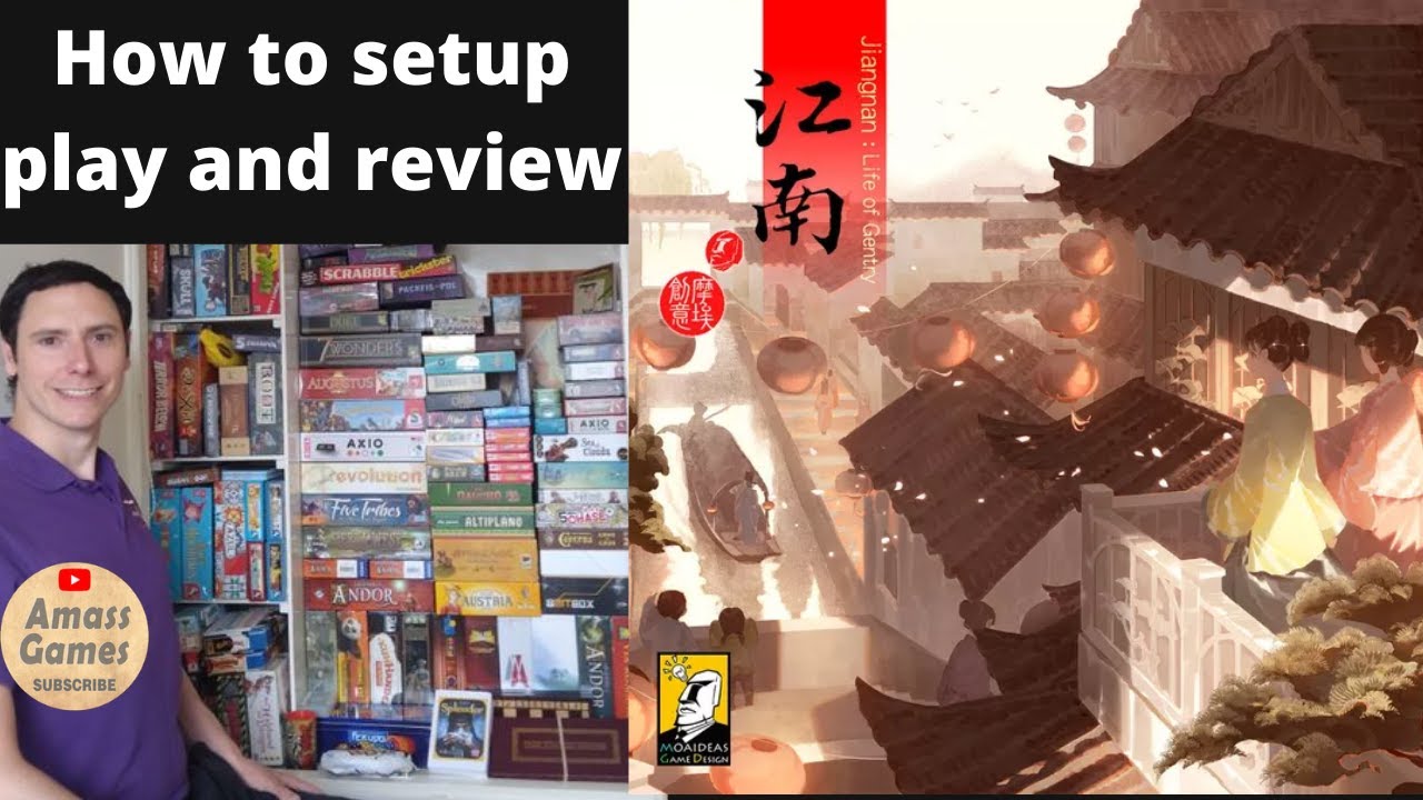 Jiangnam: Life of Gentry how to play and review heavy euro #boardgame # ...