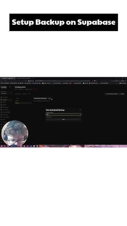Setup Backup on Supabase - YouTube