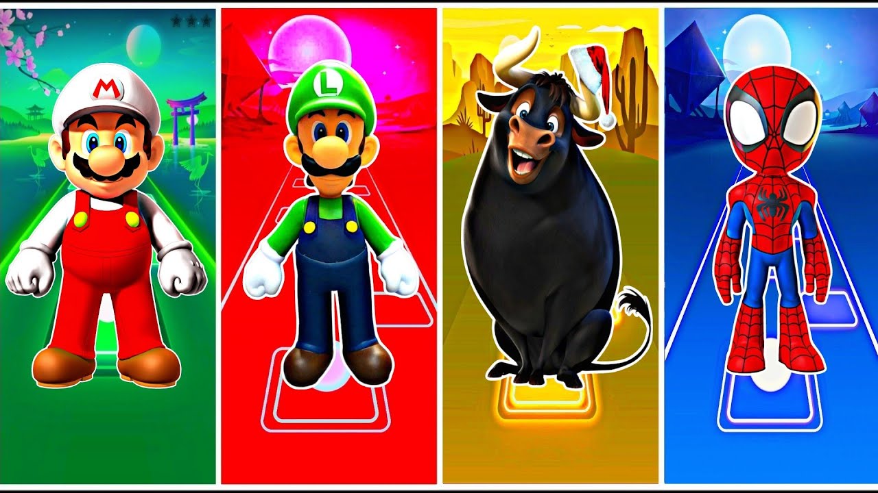 Super Mario 🆚 Luigi 🆚 Ferdinand 🆚 Spidey 🆚 Who Will Win? - YouTube