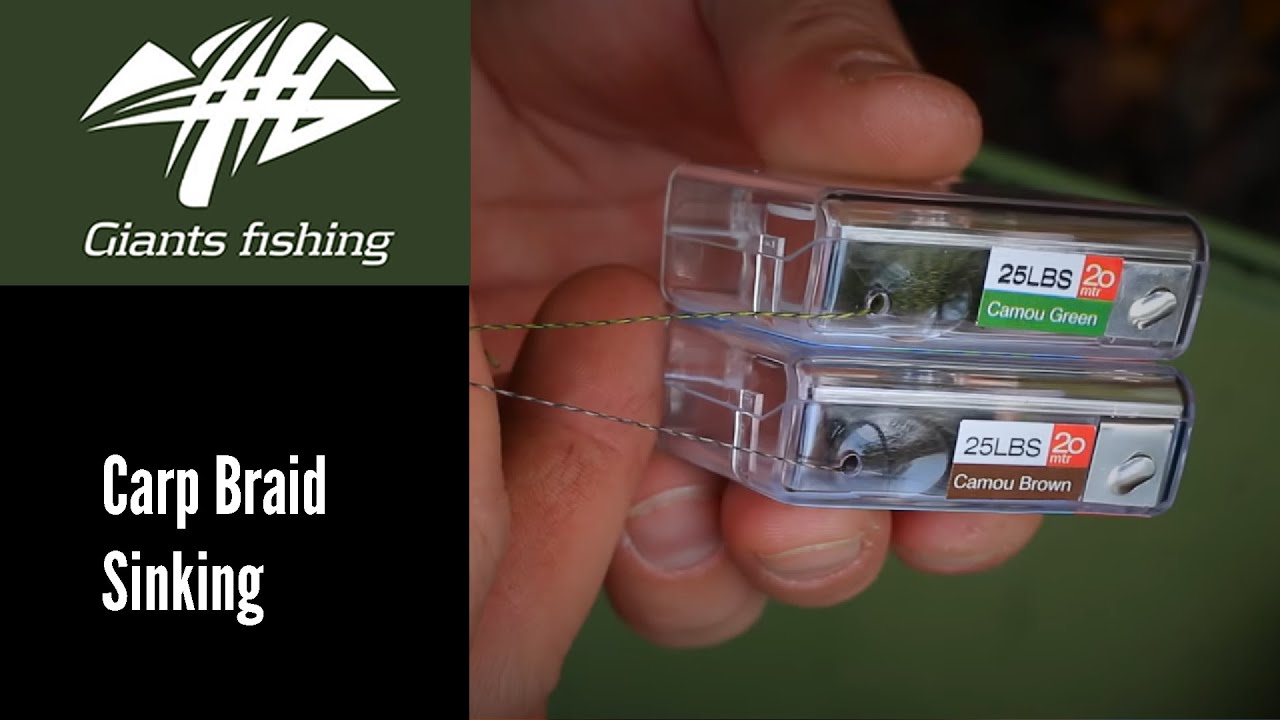 Giants Fishing Šňůra Carp Braid Sinking - YouTube