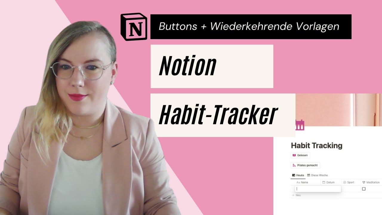 Habit Tracking einfach gemacht | Buttons in Notion - YouTube