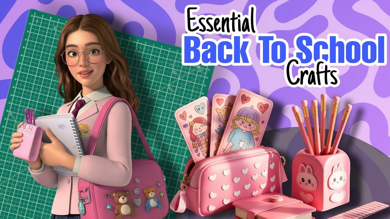 Diy school supplies♥️🌷| #diy #craft #handmade #craft #craftideas # ...