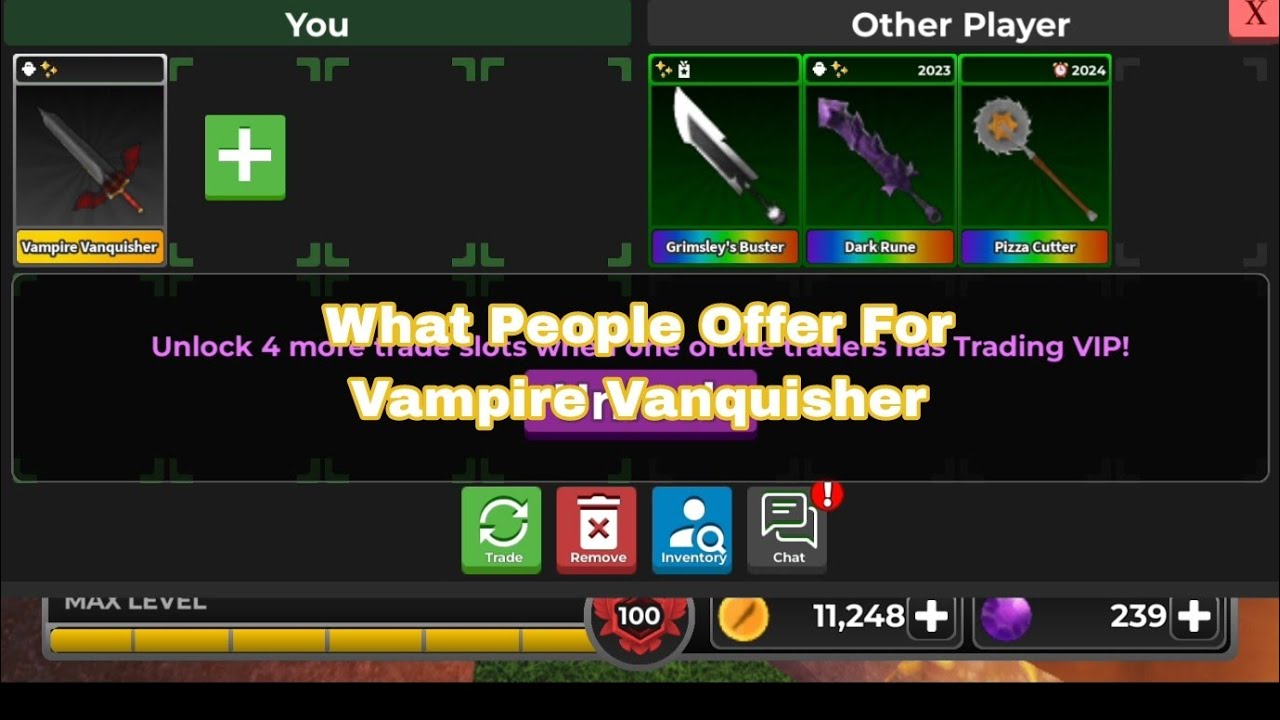 What People Offer For Vampire Vanquisher || 🔪Survive The Killer - YouTube