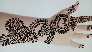 new simple mehndi design/ mehndi designs/ easy mehndi d... | Doovi