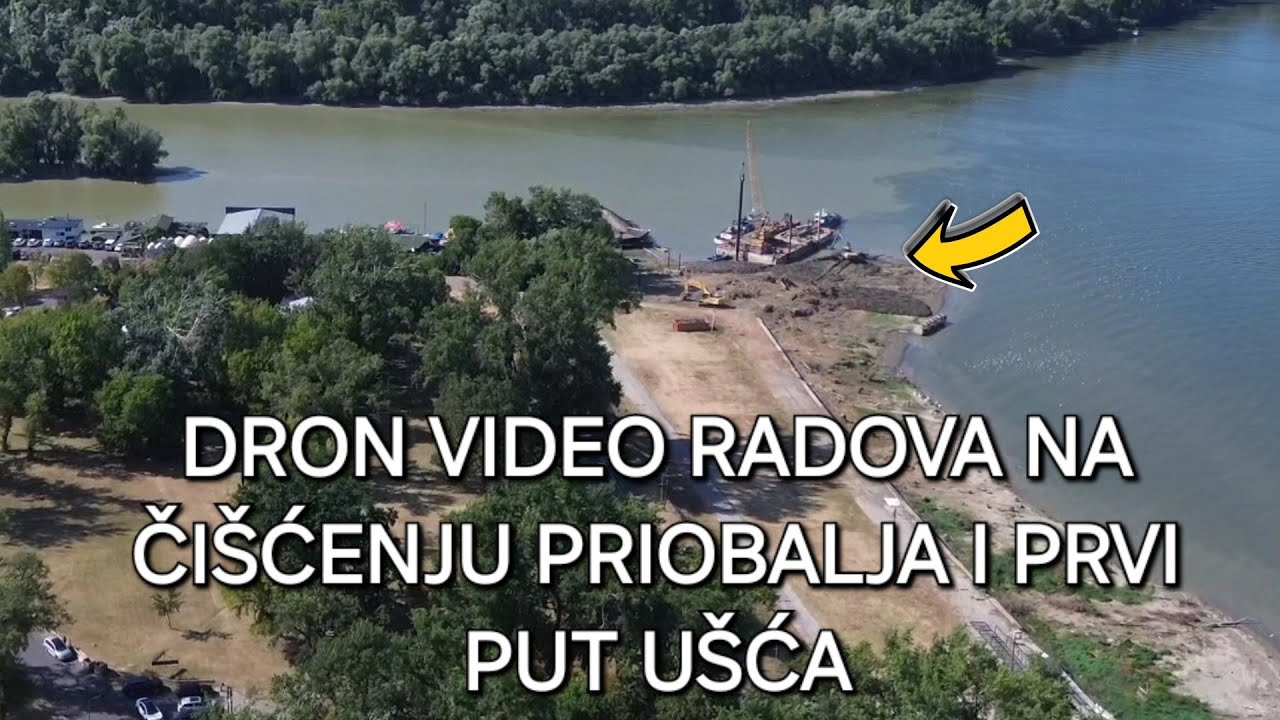 Beogradsko Ušće spoj dve moćne reke Dunava i Save i prvi dron video ...