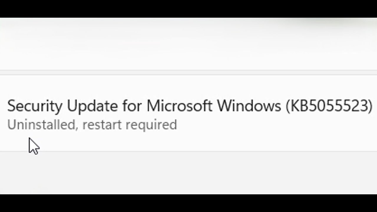 How To Uninstall KB5055523 Update On Windows 11 - YouTube