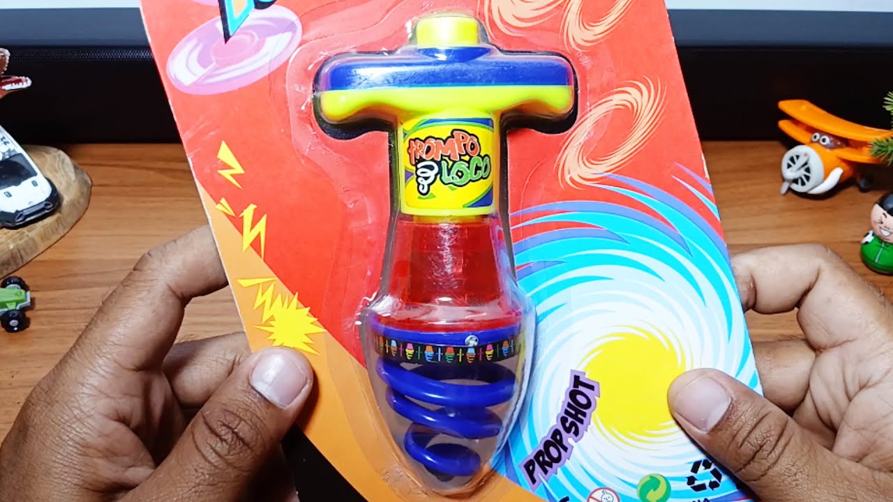 Mainan Gasing Modern Bouncing Top Melesat dan Berlampu lampu - YouTube