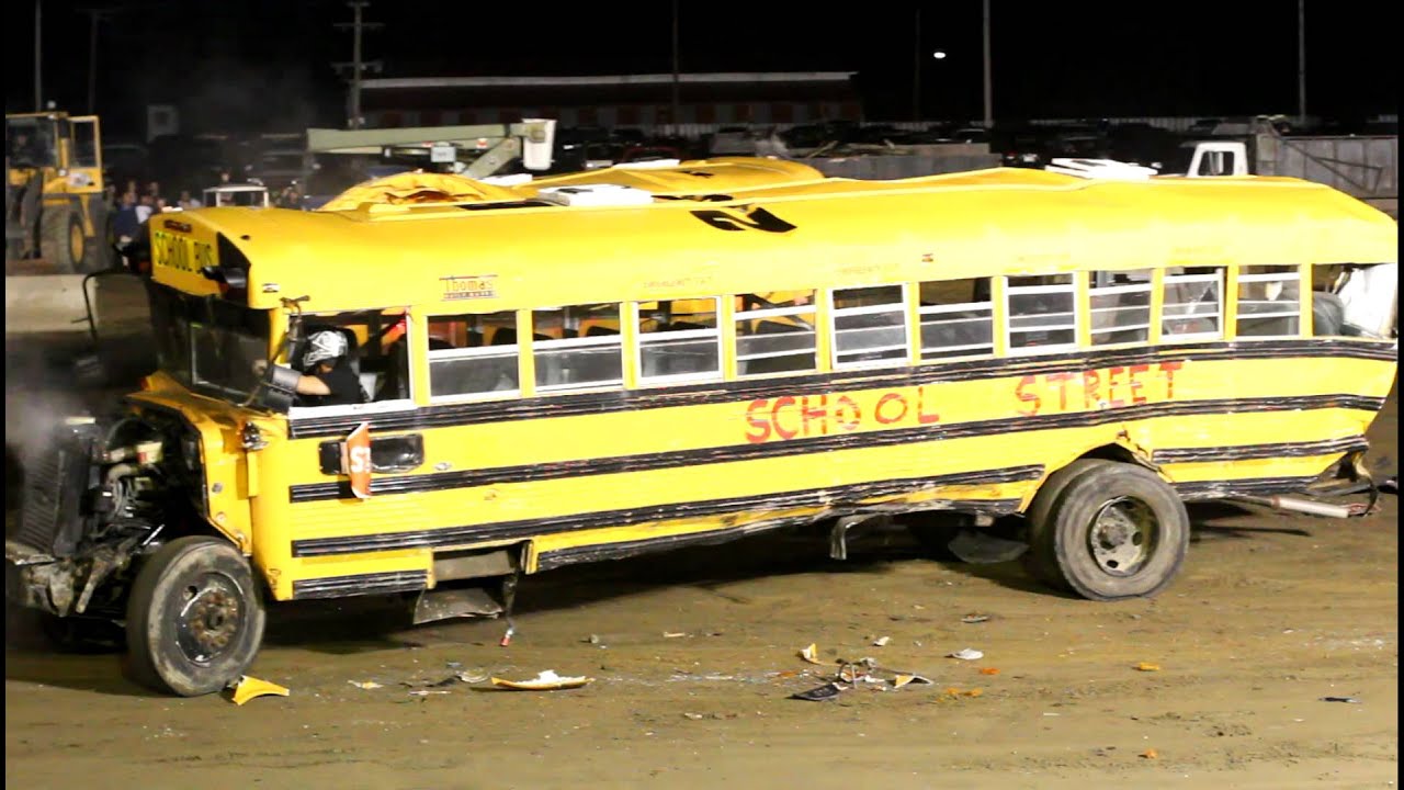 School Bus Demolition Derby - YouTube