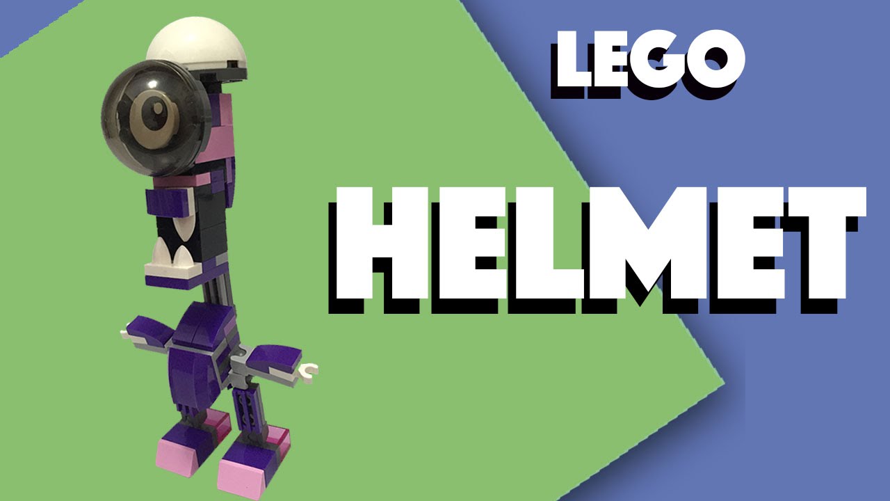 LEGO - Helmet - Stop Motion Build | Bricks and Clay Play - YouTube