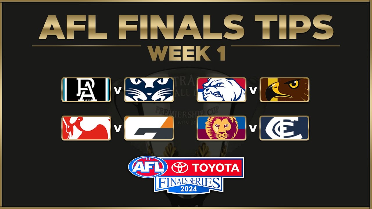 AFL WEEK 1 FINALS TIPS | AFL FINALS 2024 - YouTube