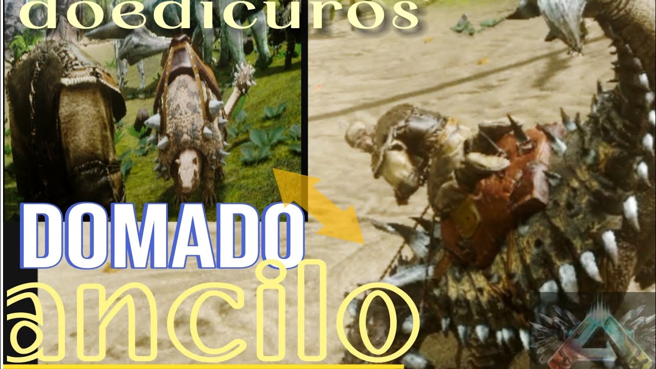 8# vídeo,dois dinos em cajadada só ancilo e doedicuros - YouTube