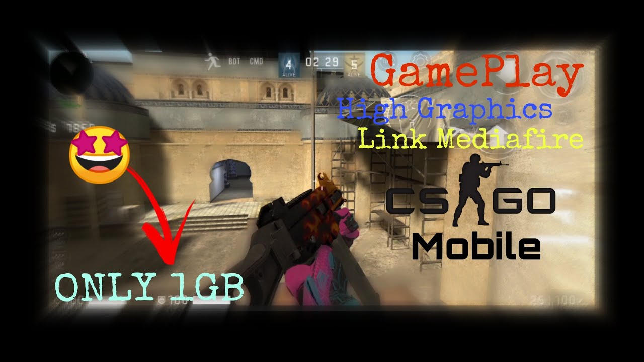 CS:GO MOBILE ( Android ) | GAMEPLAY | ( CS :WGE V14 ) | MEDIAFIRE LINK ...
