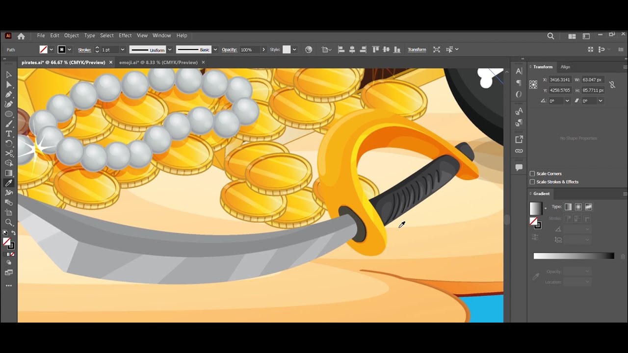 how to draw and color fill in SWORD ⚔⚔🤺 - YouTube
