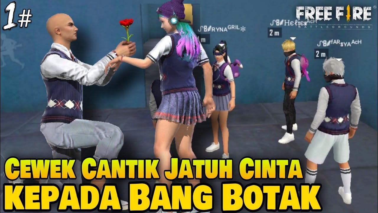 Film Pendek Free Fire // Cewek Cantik Jatuh Cinta 💕 Kepada Bang Botak ...