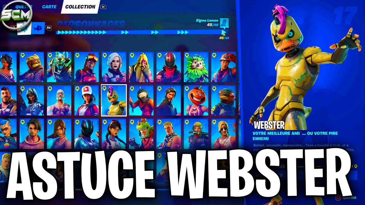 EMPLACEMENT PERSONNAGE 17 WEBSTER FORTNITE, ASTUCE POUR TROUVER LE PNJ ...