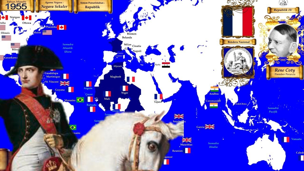 Peta Sejarah Imperium Perancis Tahun 1490 - 2020 ( Timeline History Map ...