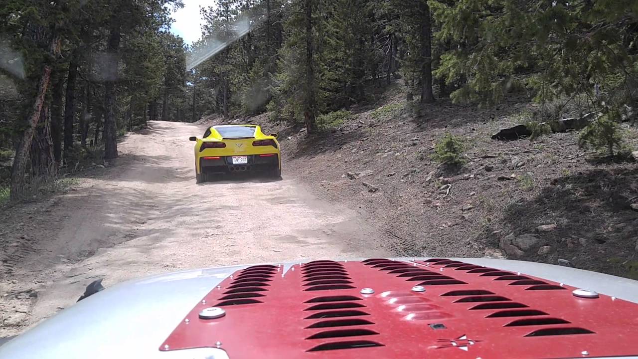 New Corvette on off-road trail. - YouTube