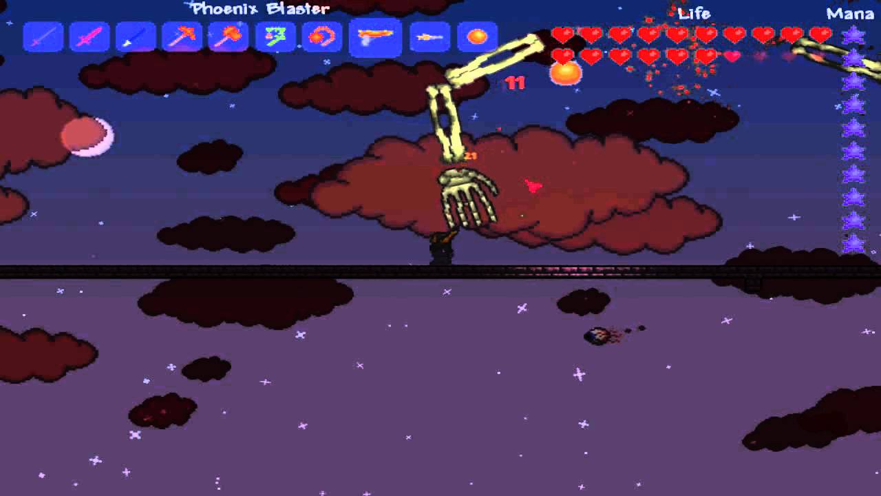 Terraria: Skeletron Boss Fight - YouTube