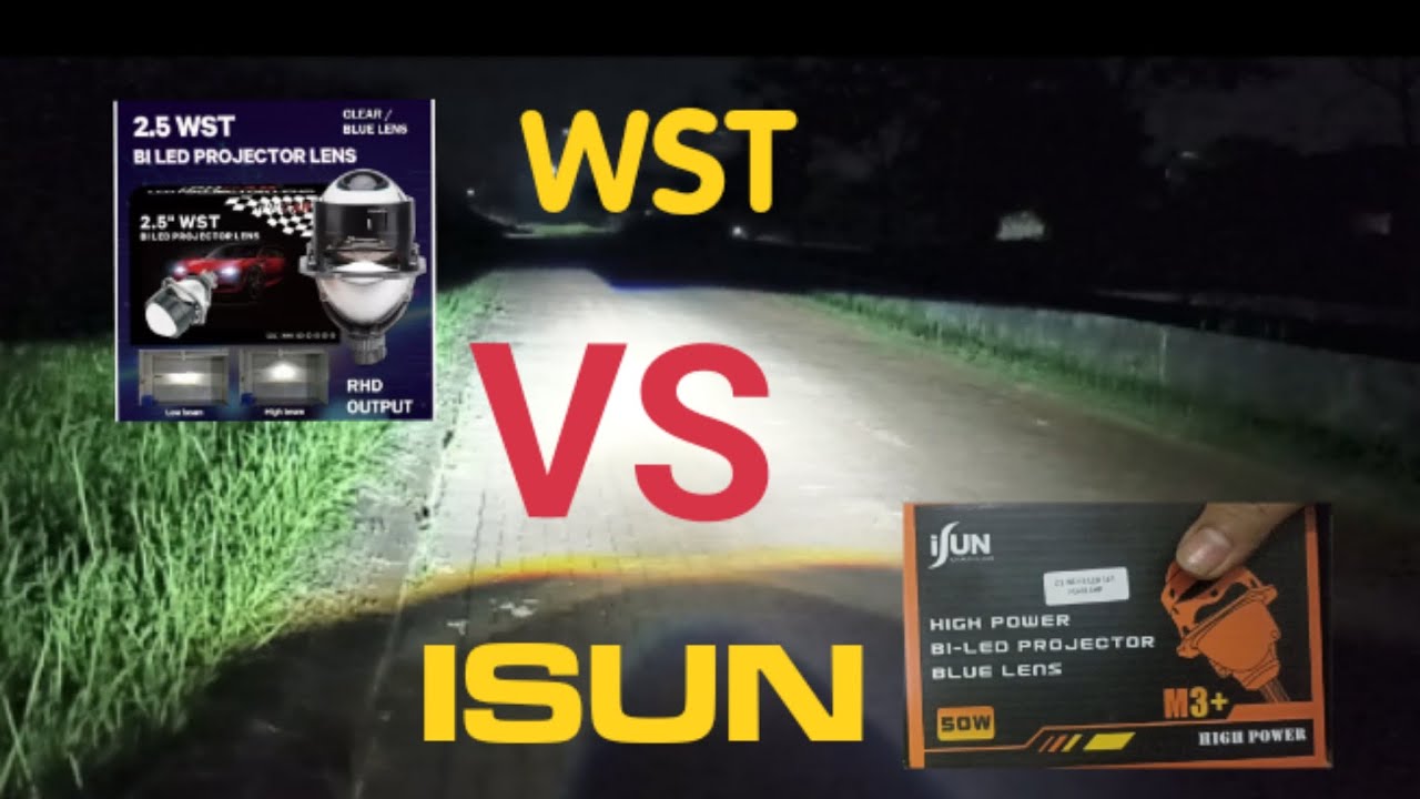 Compare IPHCAR WST 35 Watt VS ISUN 55 Watt. 2.5 Inch - YouTube
