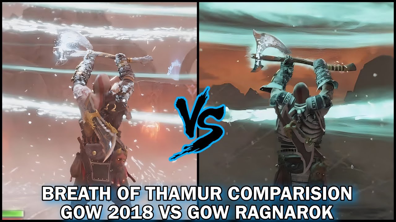 BREATH OF THAMUR COMPARISON GOD OF WAR 2018 VS GOD OF WAR RAGNAROK ...
