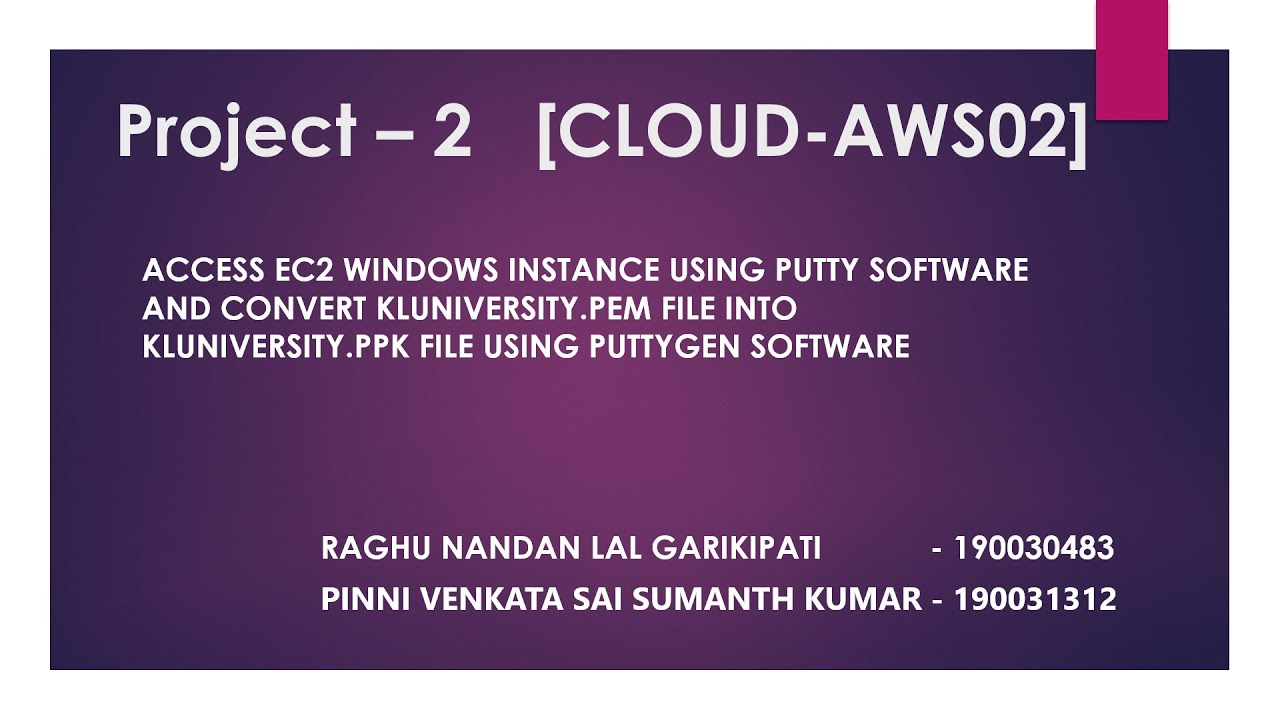 How To Connect To EC2 Using PuTTY Windows And Converting Pem File To How To Connect To EC2 Using PuTTY Windows And Converting Pem File To