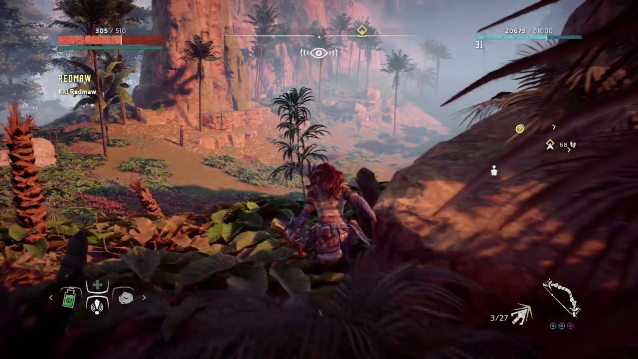 Horizon Zero Dawn Redmaw fight - YouTube