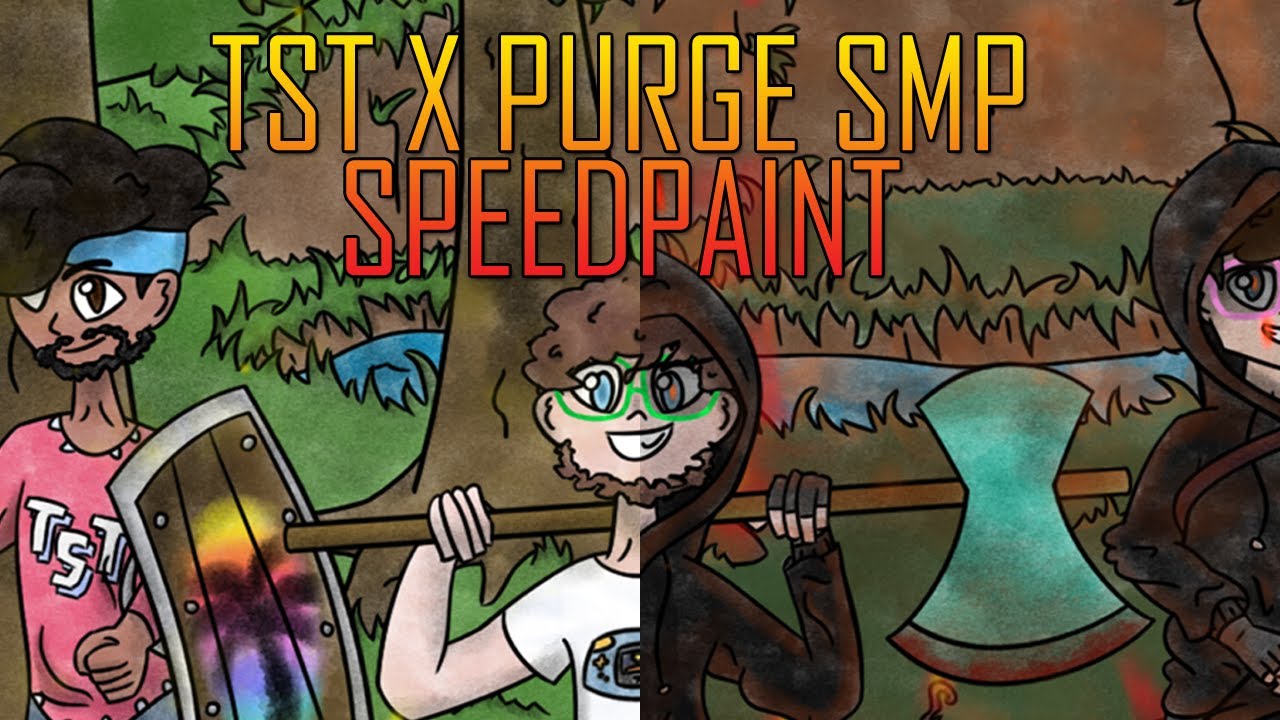 Team Summertime X Minecraft Purge SMP | Speedpaint - YouTube