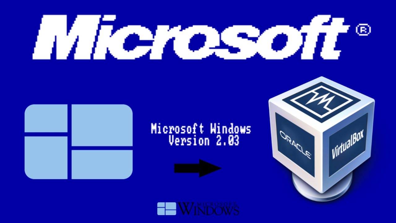 How To Install Windows 2.03 In VirtualBox - YouTube