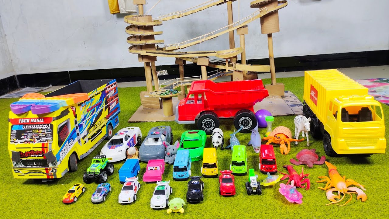 Merakit Mobil Mobilan, Mobil Truk, Truk Oleng, Bus Tayo, Mobil Polisi ...