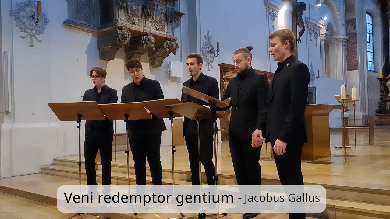 Veni redemptor gentium (Jacobus Gallus) - High5ive - YouTube